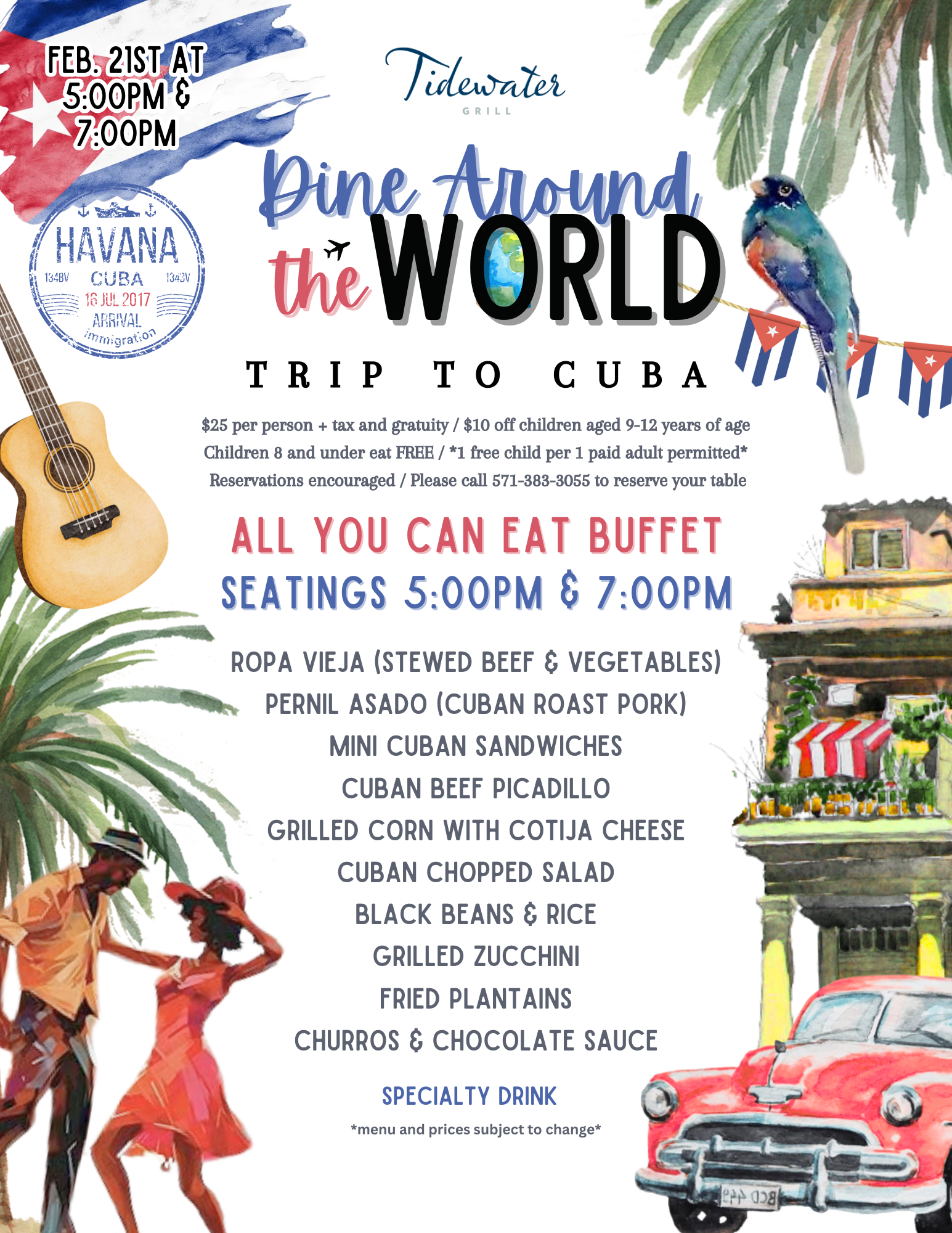 Cuban Buffet - Potomac Shores Golf Club