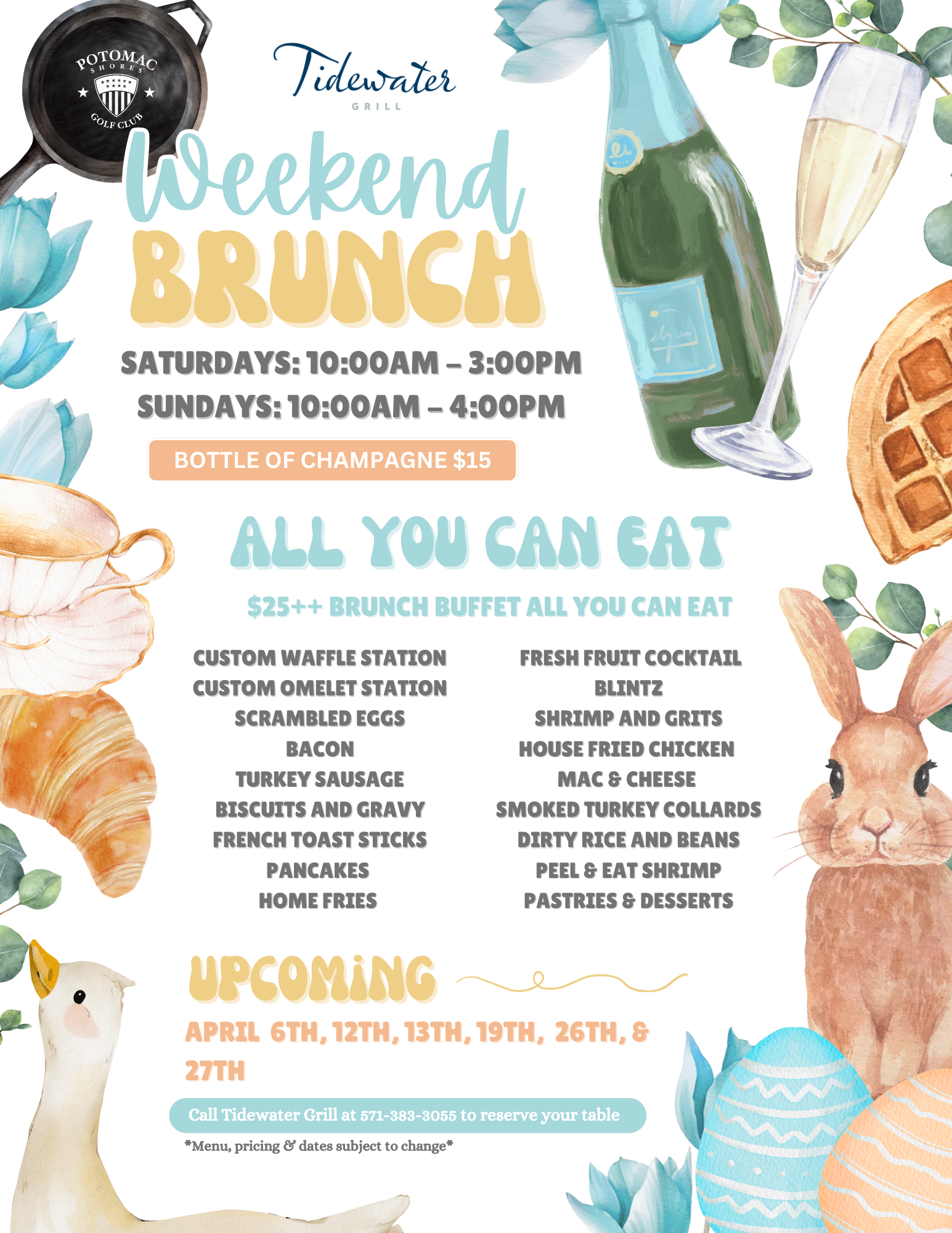 April Brunch Buffet - Potomac Shores Golf Club